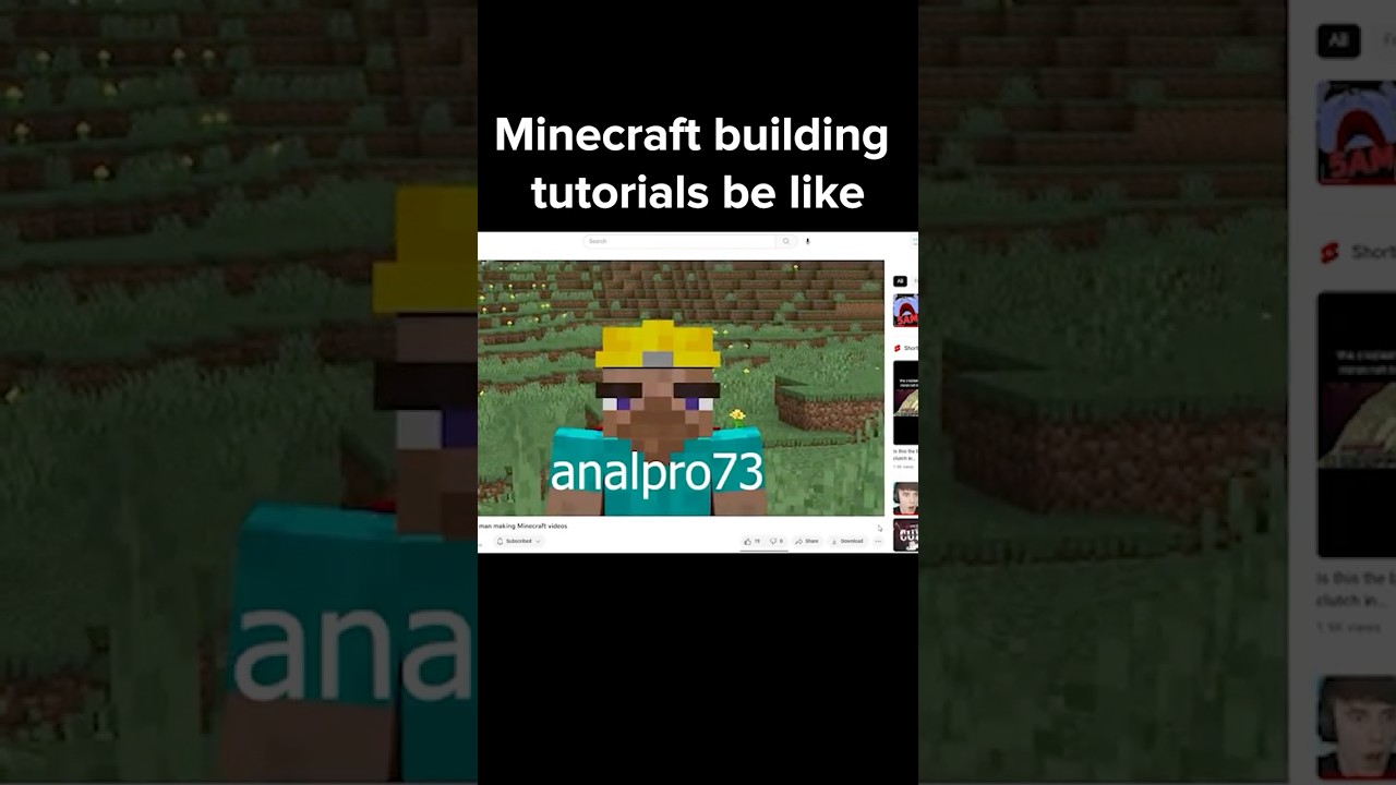 Minecraft Building Tutorials Be Like