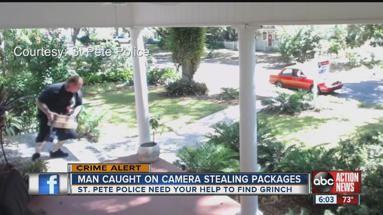 Man caught on camera stealing packages from doorstep
