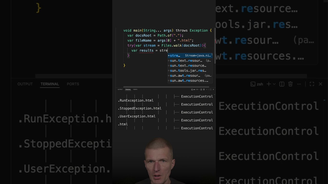 JavaDoc Class Finder #java #shorts #coding #airhacks