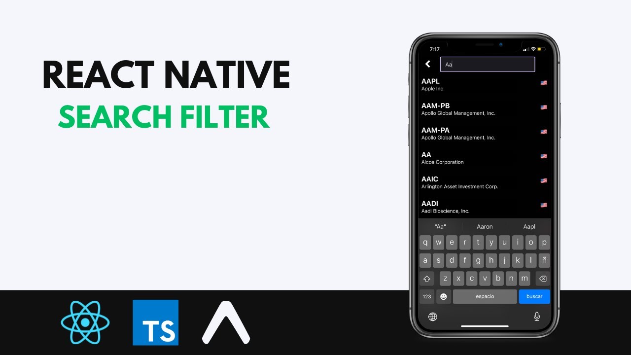 React Native Search Filter Autocomplete