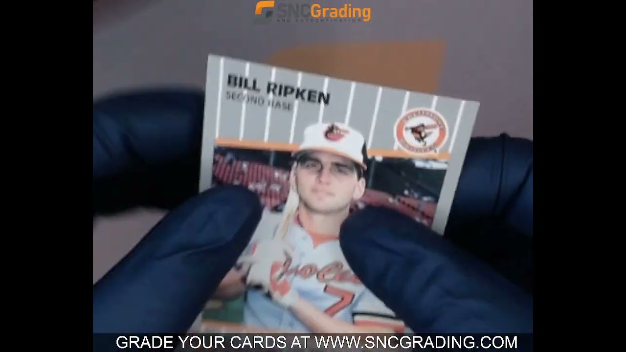 SNC GRADING: 1989 FLEER BILL RIPKEN #616 BLACK BOX OVER ERROR (1768625775616)