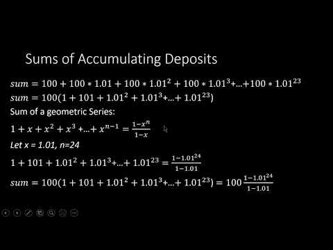 Regular Deposits with Compound Interest