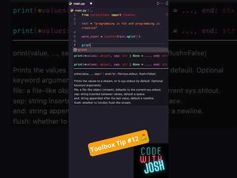 Start with ITERTOOLS Counter for Dictionaries in Python #techeducation #pythonprogramming #python