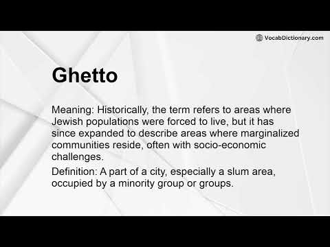 Ghetto Meaning