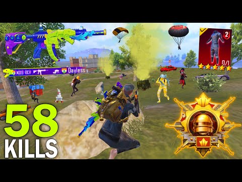 58 Kills!!???? NEW SEASON SUPER AGRESSIVE RUSH GAMEPLAY ???? Pubg Mobile