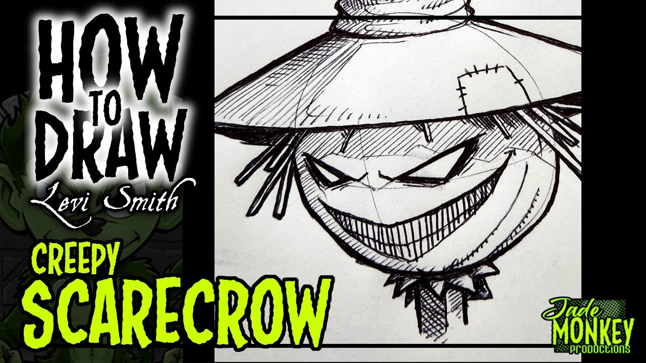 How to draw a Scarecrow