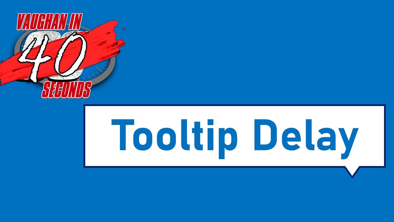 Modo | Tooltip Delay