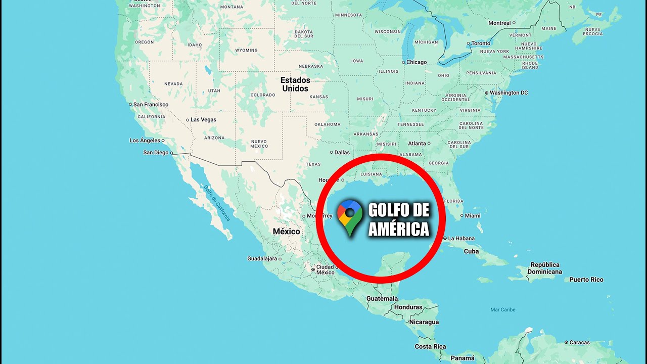 GOOGLE MAPS changes the NAME of the GULF of MEXICO to the GULF of AMERICA!