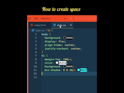 how to create space in html&css?how to create space using padding?#coding #programming #htmlcss#css