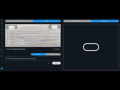 Data extraction from PAN CARD APPLICATION FORM
