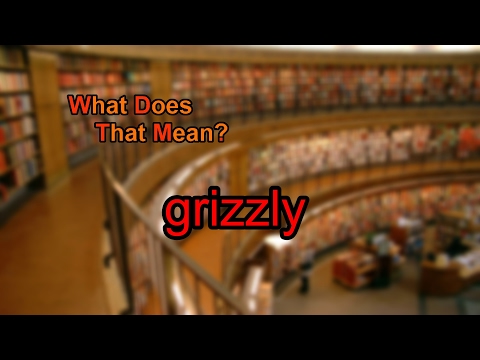 What does grizzly mean?