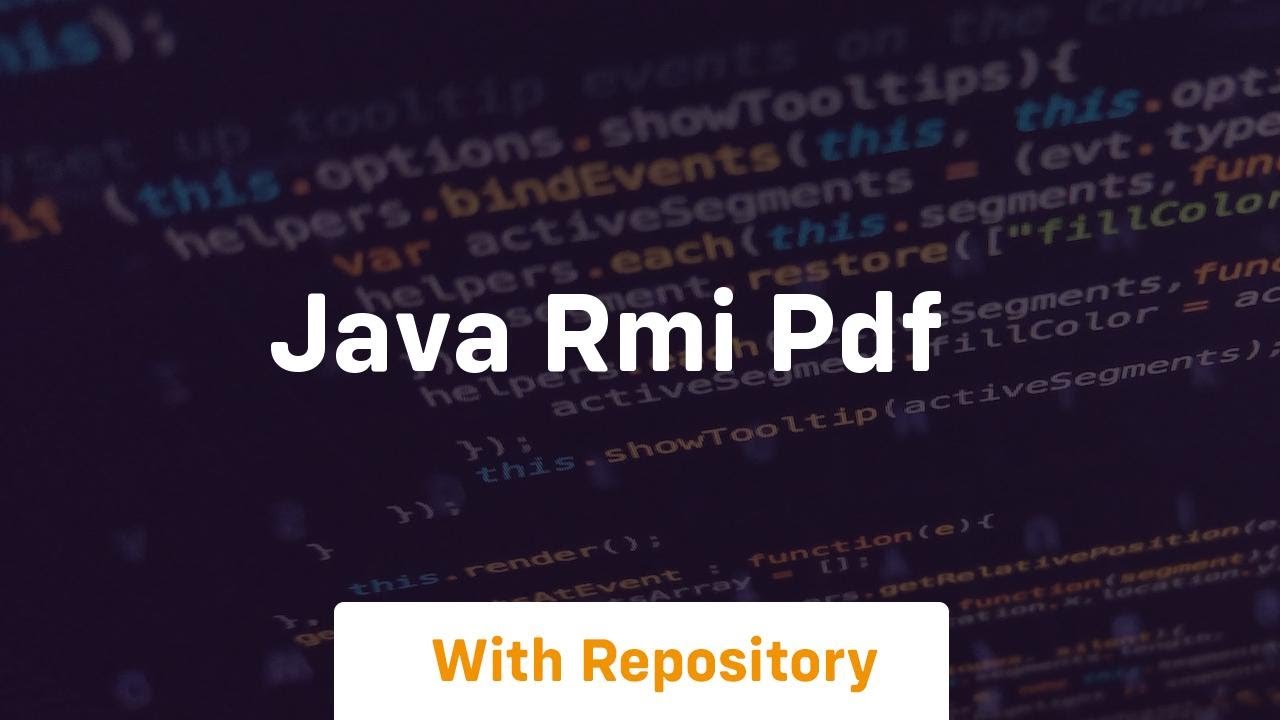 java rmi pdf