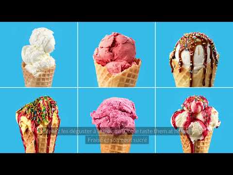 Les Saveurs de Glace -Ice Cream Flavors in French- Kids Song in French w English & French Subtitles