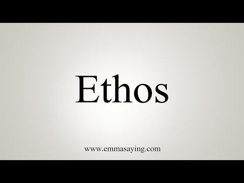 How To Say Ethos