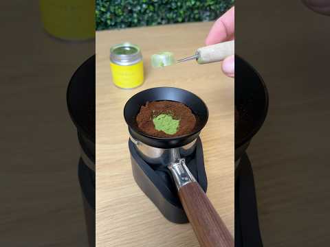 What happens when you add matcha to an espresso shot?