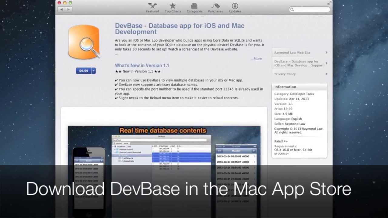 How to inspect SQLite database on an iOS device