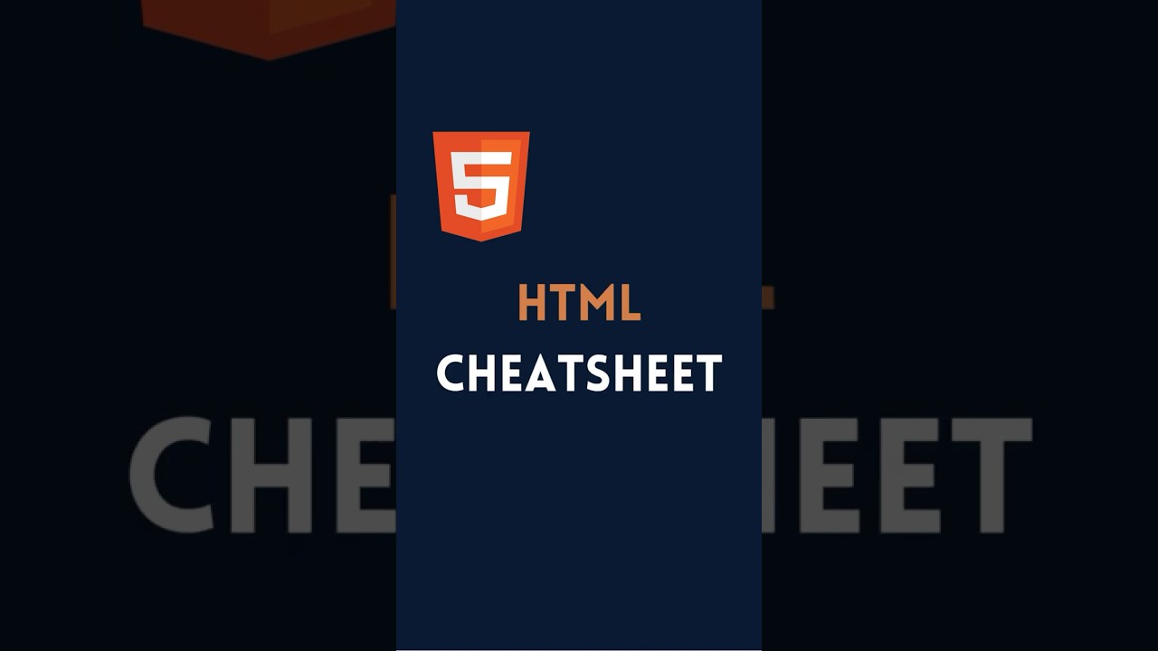 Quick HTML Cheatsheet for Beginners