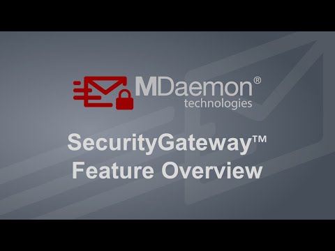 SecurityGatewayâ„¢ for Email - Feature Overview