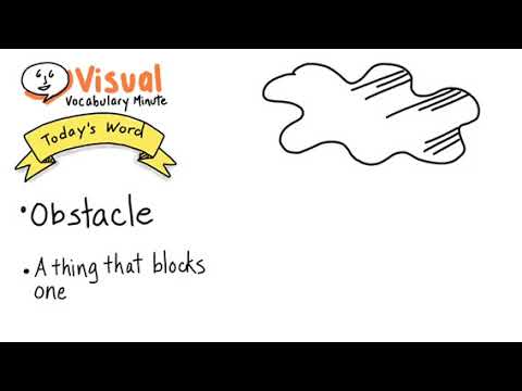 Visual Vocabulary Minute - Obstacle
