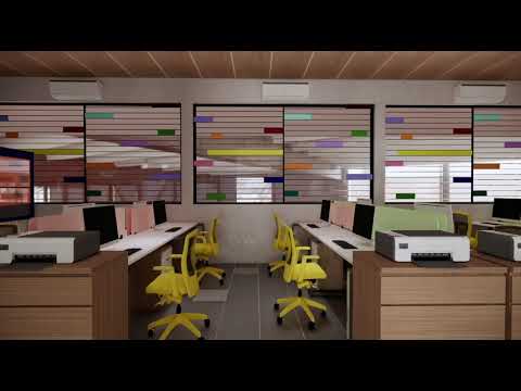 Integrating the Shakkei Concept and Memphis Style into Office Interior Design