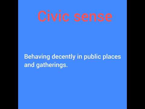 civic sense