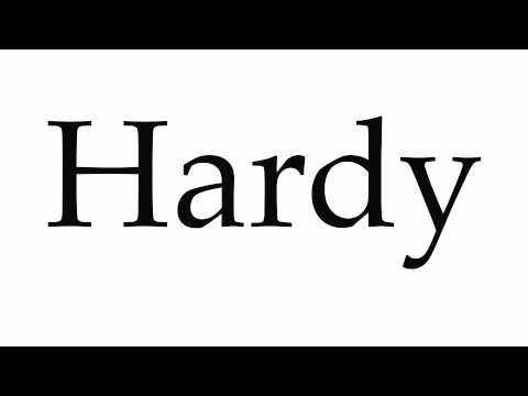 How to Pronounce Hardy