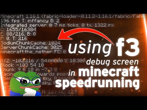 How to use F3 in Minecraft Speedrunning