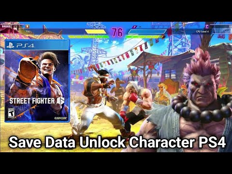 [PS4] Street Fighter 6 Save Data Unlock All Character dlc for Update 1.12 PS4 Hen