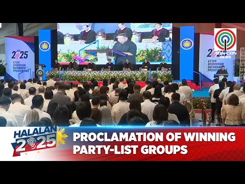 LIVE: Proclamation of Halalan 2025 winning party-list groups | May 19, 2025