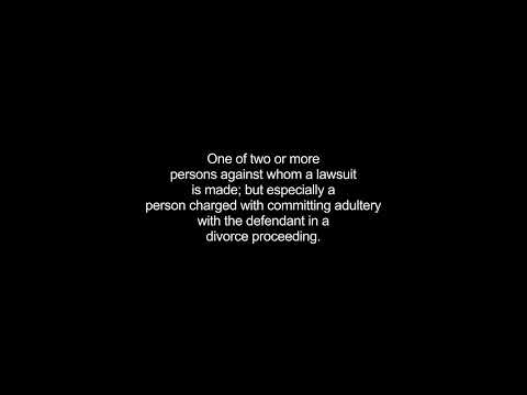 corespondent video Dictionary meaning and pronunciation