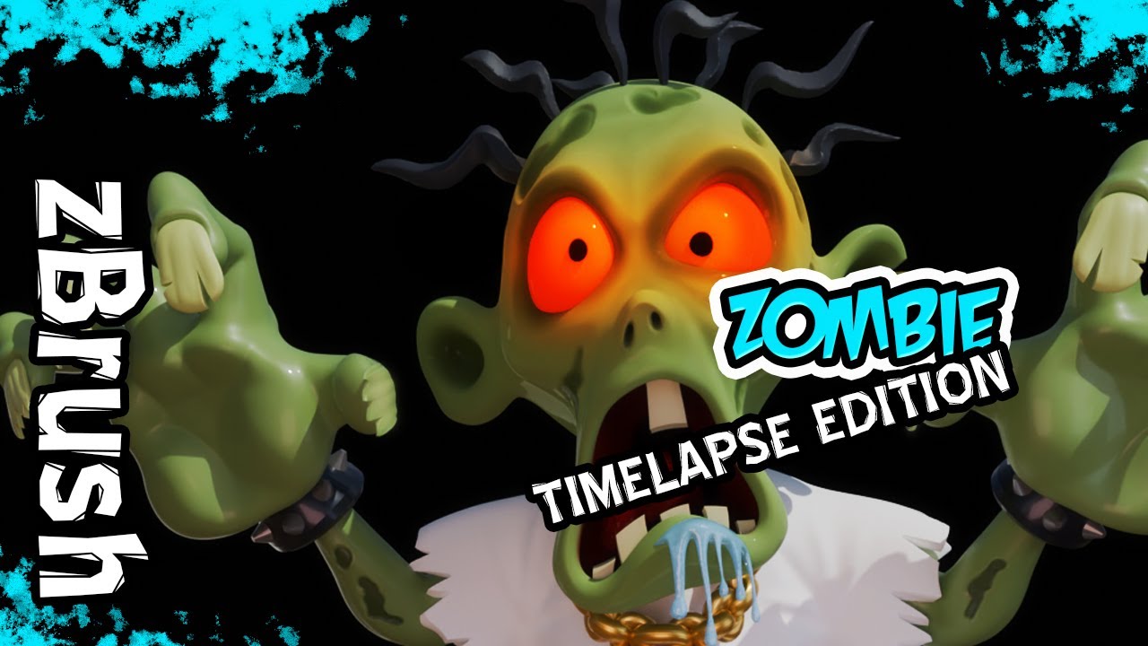 Creating a Zombie in zBrush - Timelapse
