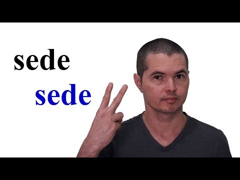 đ
Sede: Two Pronunciations, Two Meanings | #TeacherRicardoFilgueira