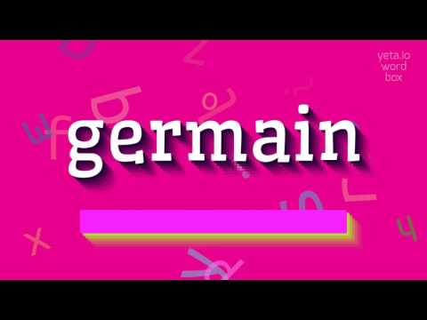 GERMAIN - How to say Germain?