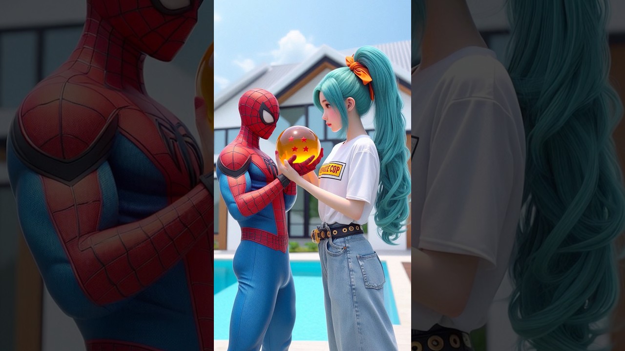 Goku ke sath kiya spidey ne dhoka Kara bulma ko set #goku #naruto #shorts