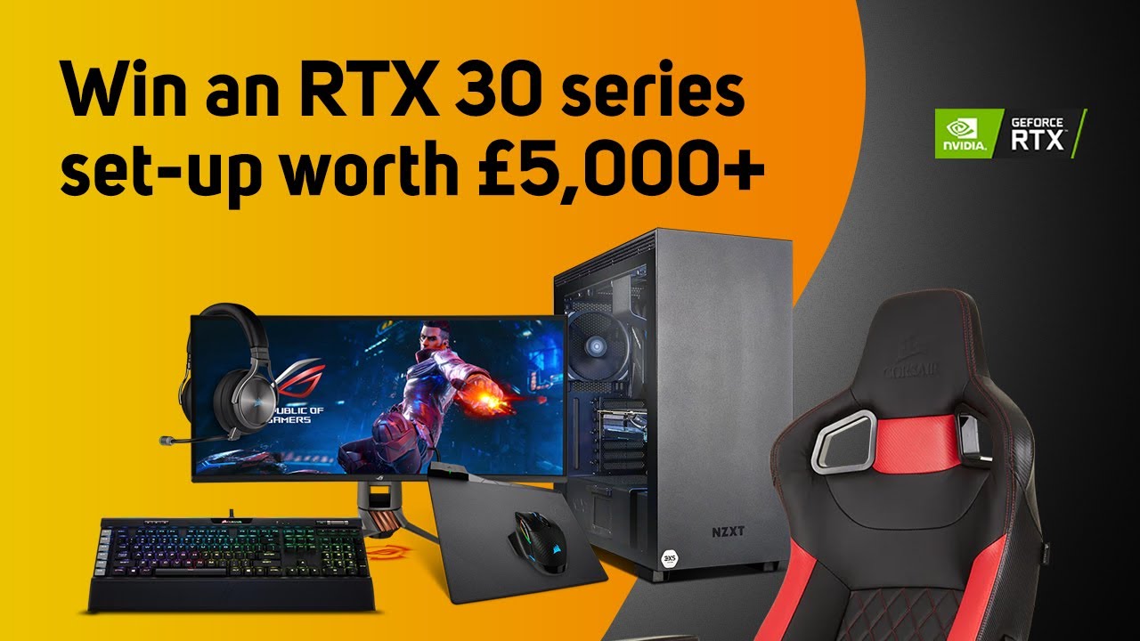 Win a £5,000 + RTX 3090 powered gaming set-up!
