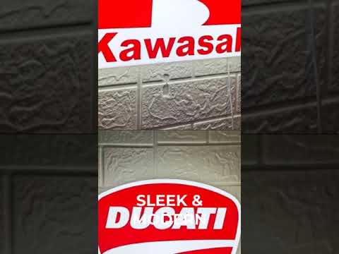 Kawasaki LED Light Box, Motorcycle Garage Led Sign, Bar Decor, Man Cave Decor