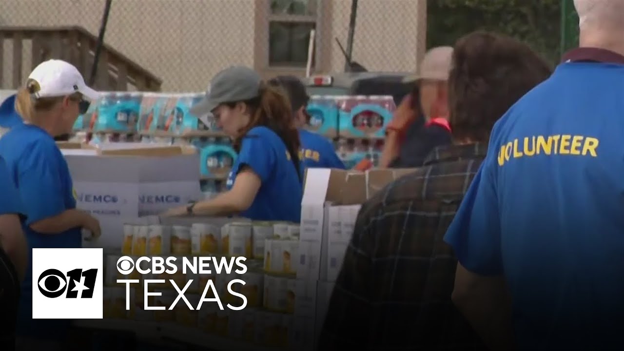 Catholic charities Dallas and North Texas Food Bank team up for food drive for Love Field employees