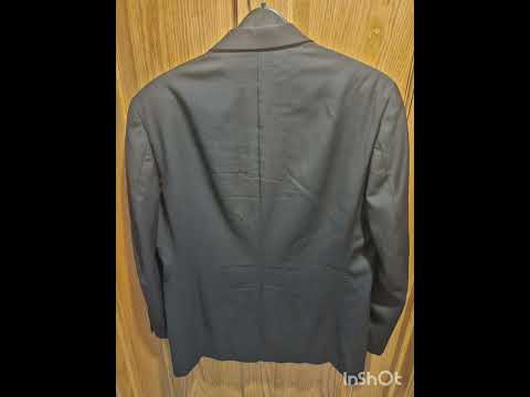 SIZE 42R CHAPS Men's Black Suit Jacket INVPV1806