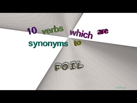 foil - 13 verbs synonym of foil (sentence examples)