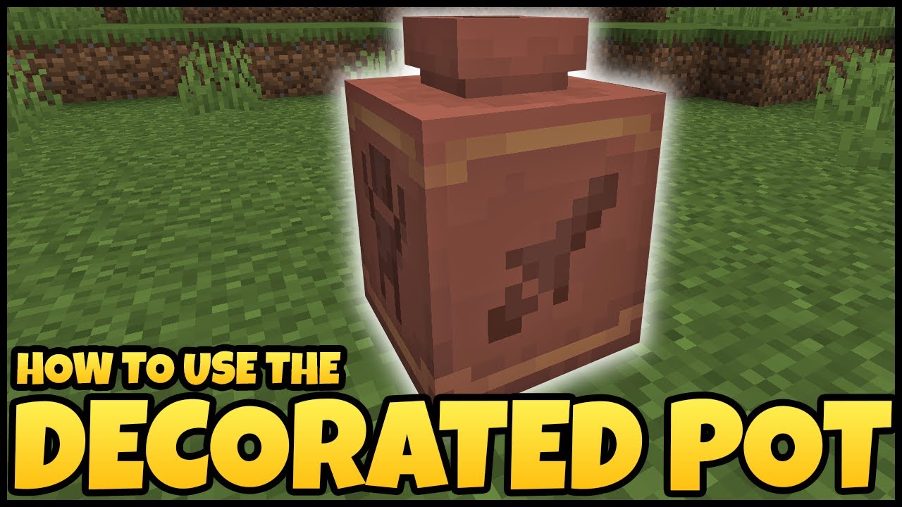 How To Use DECORATED POT In MINECRAFT