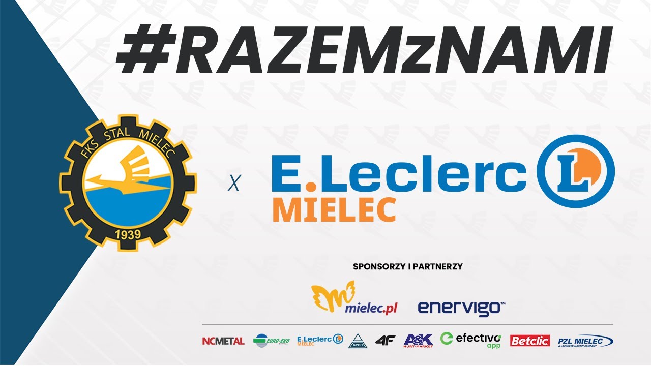 E.Leclerc Mielec sponsorem naszego klubu - FKS Stal Mielec SA