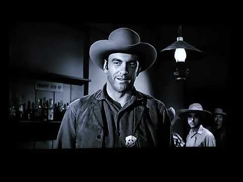 Matt Dillon locks up a crooked Lawman in Gunsmoke - James Arness - Dodge city