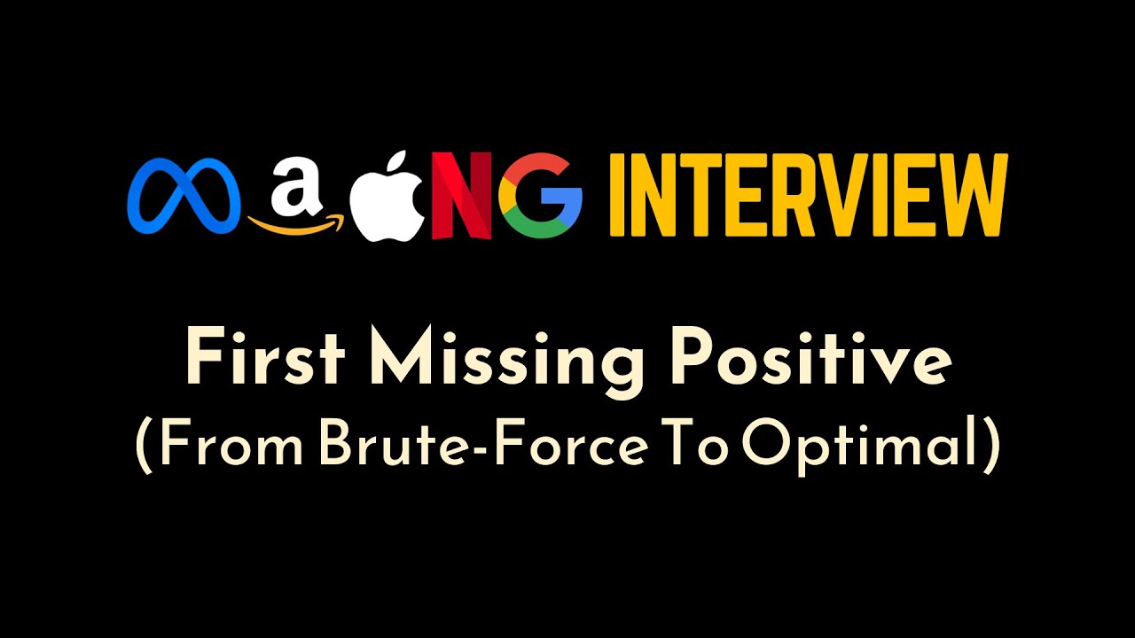First Missing Positive in Java | Hard Coding Interview Question | Geekific