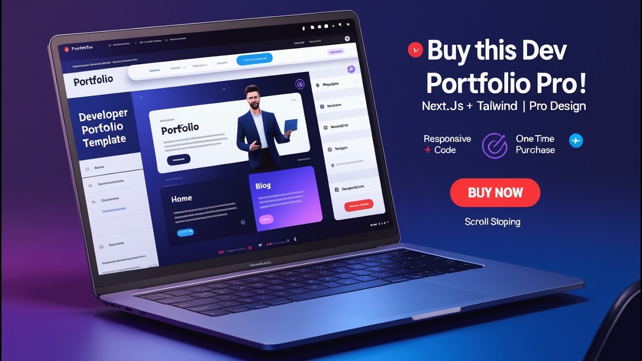 Portfolio Pro – Developer Portfolio Template (Next.js + Tailwind CSS )