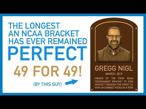 The longest (verified) perfect NCAA tournament bracket