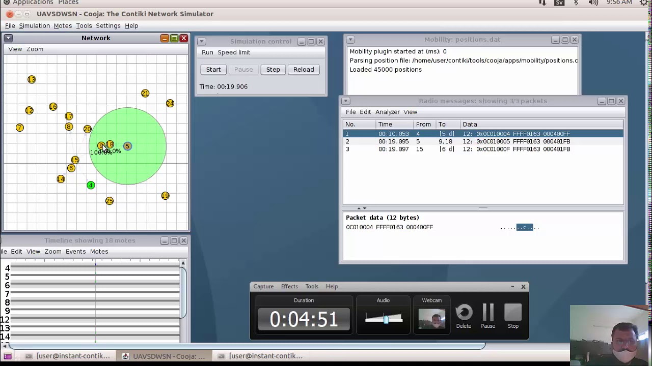 Adding Mobility plugin in Cooja simulator and  using SDN controller for W SDN