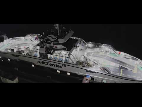 #BCFerries Sixth Battery Electric Island Class Departs for BC