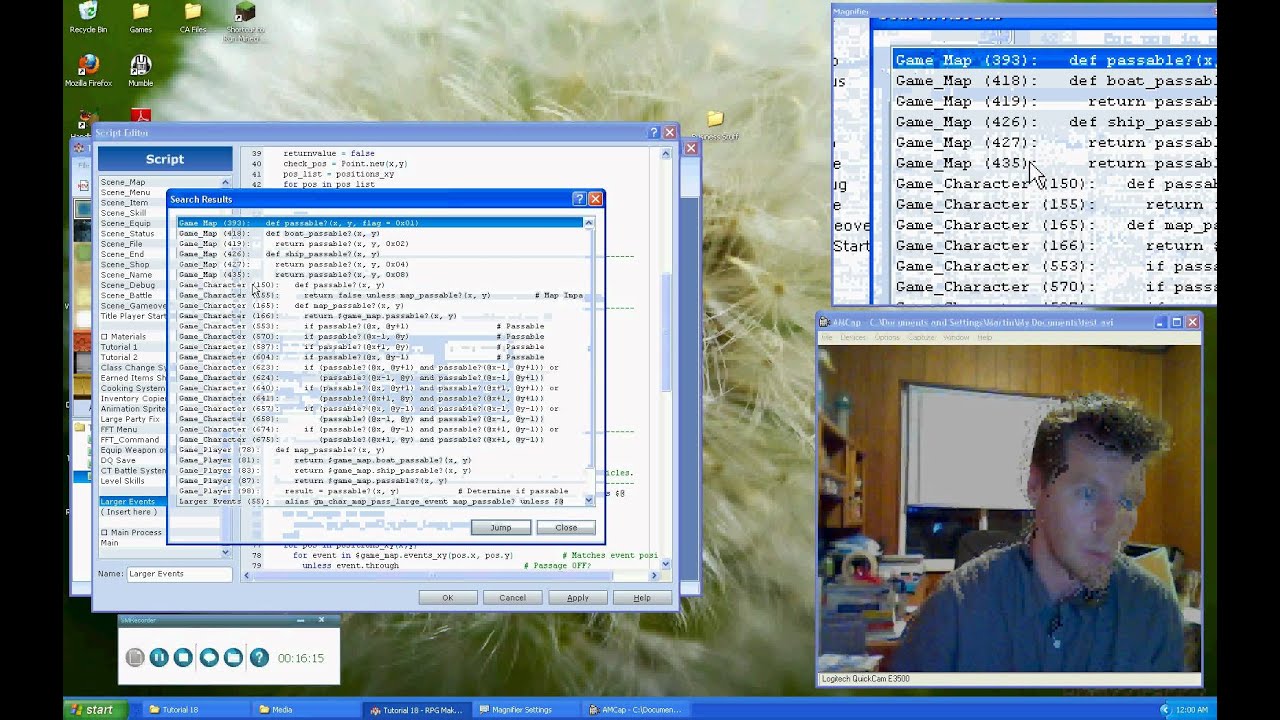 Ruby Scripting Tutorial 18 - Part 2 - Large Events