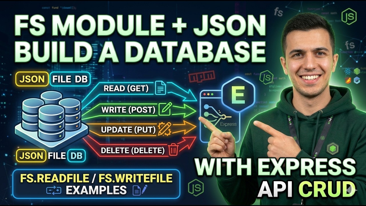 Build a Custom JSON Database from Scratch with Node.js fs & Express!