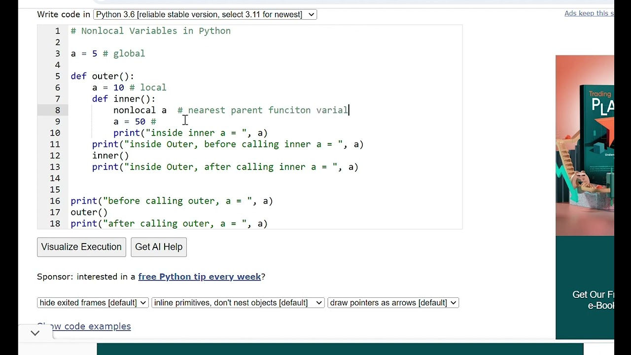 Nonlocal Keyword in Python Interview Question